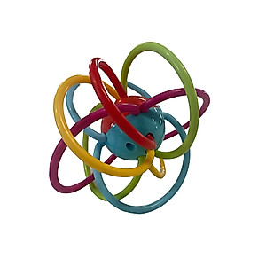 Pig Loop Rattle Toy - 6" (Red Blue Green)