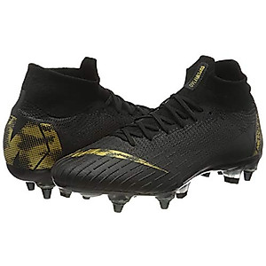 Nike Superfly 6 Elite SG-Pro AC Mens Football Boots AH7366 Soccer Cleats (UK 6.5 US 7.5 EU 40.5, Black Metallic Vivid Gold 077)