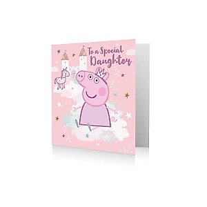 Danilo Promotions LTD Daughter Birthday Card, Peppa Pig Daughter Birthday Card, Daughter Birthday Card Peppa Pig, Happy Birthday Card Daughter