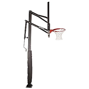 Silverback Ghost Basketball Goal with 60-Inch Tinted Tempered Glass Backboard