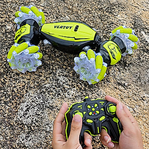 VERTOY Gesture Sensing Stunt RC Cars Toys for Boys - 4WD 2.4GHz Hand Controlled Remote Control Car with Light Music, Best Gifts Ideas for Kids Age 7 8 9 10 11 12 Year Old