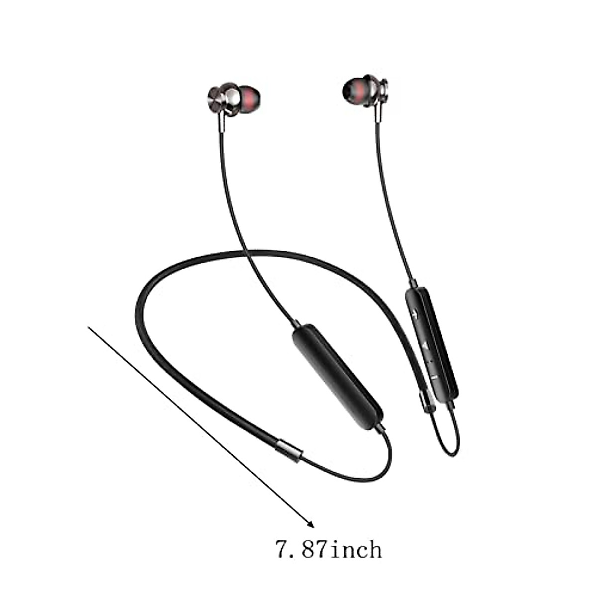 #w0PbXF Hanging Neck in-Ear Ultra-Long Standby Running Sports Bluetooth Headset in-Ear Plug-in Card Large Power Range