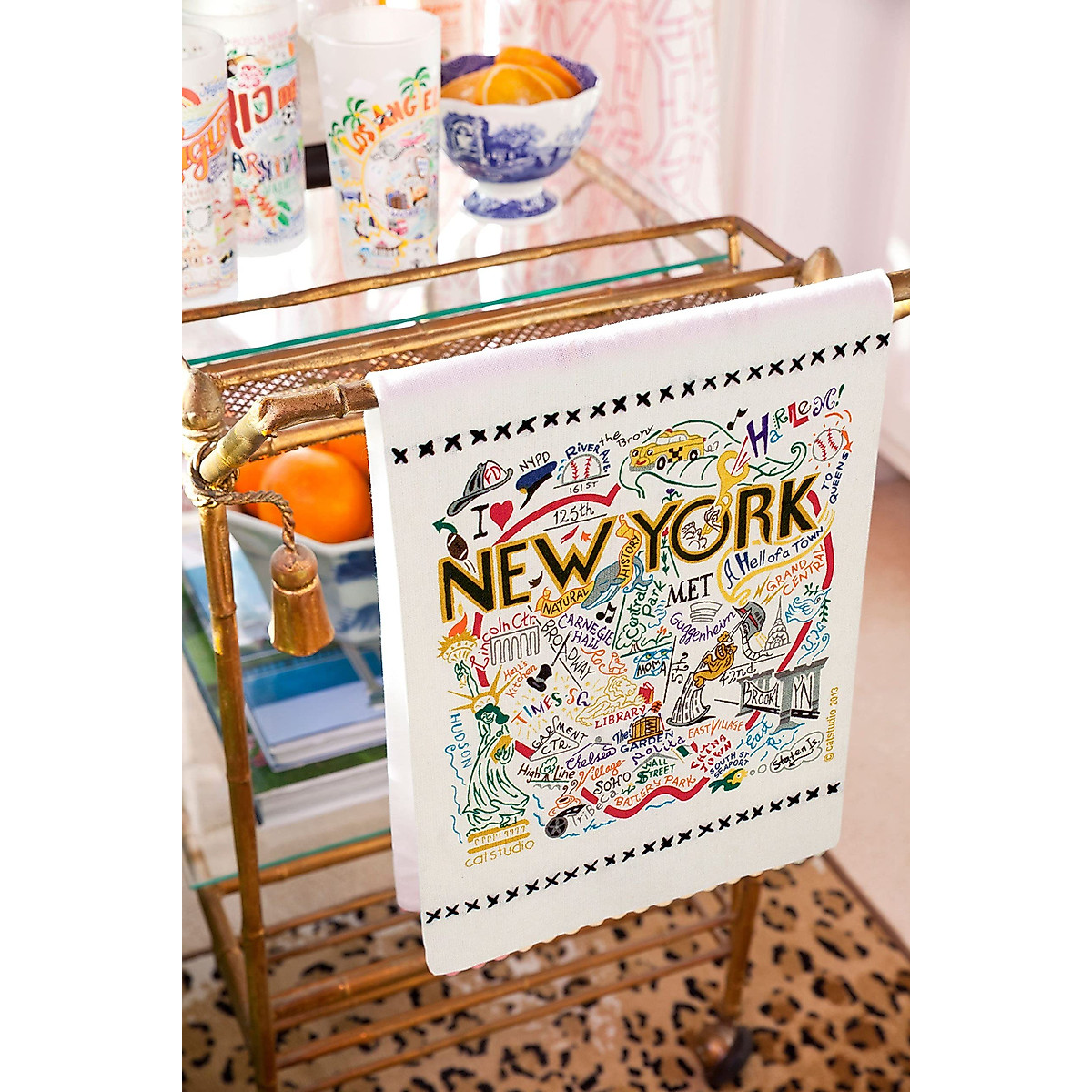 Catstudio New York City Dish & Hand Towel | Great for Kitchen, Bar, & Bathroom