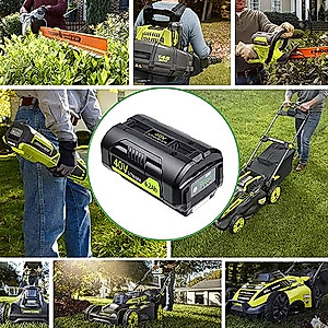 FSKE 6.2Ah OP4026 40V Battery Replacement for Ryobi 40V Lithium Battery OP4026 OP40201 OP40261 OP4030 OP4040 OP40401 OP4050 OP40501 OP4050A OP40601 OP4060A