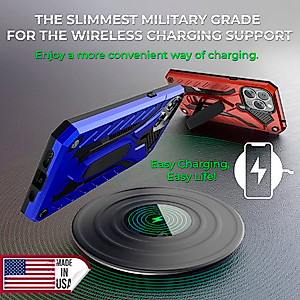 Kitoo Defender Designed for iPhone iPhone Xs max [Eco-Friendly] Shockproof Case with Kickstand, Military Grade, Made in USA - Red