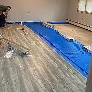 3in1 Vapor Barrier Flooring Underlayment w/Overlap and pre-Attached Tape Strip - Bestlaminate- 2mm - 100sq.ft roll