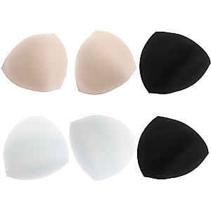 TENDYCOCO Bra Pads Inserts 3Pairs Size L, Women Removable Bra Cups Inserts Sports