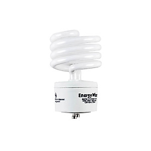 Bulbrite CFL T2 Non-Dimmable Twist & Lock Bi-Pin Base (GU24) Coil Light Bulb, 100 Watt Equivalent, Frost
