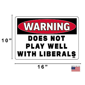 Rogue River Tactical Warning Does Not Play Well with Liberals Gun Cleaning Mat Bench Pad Gift for Gun Owner Conservative or Republican Gift
