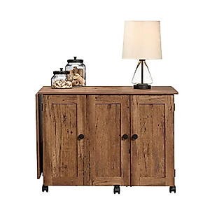 Sauder Miscellaneous Storage Sewing/Craft Cart/ Pantry cabinets, Vintage Oak finish