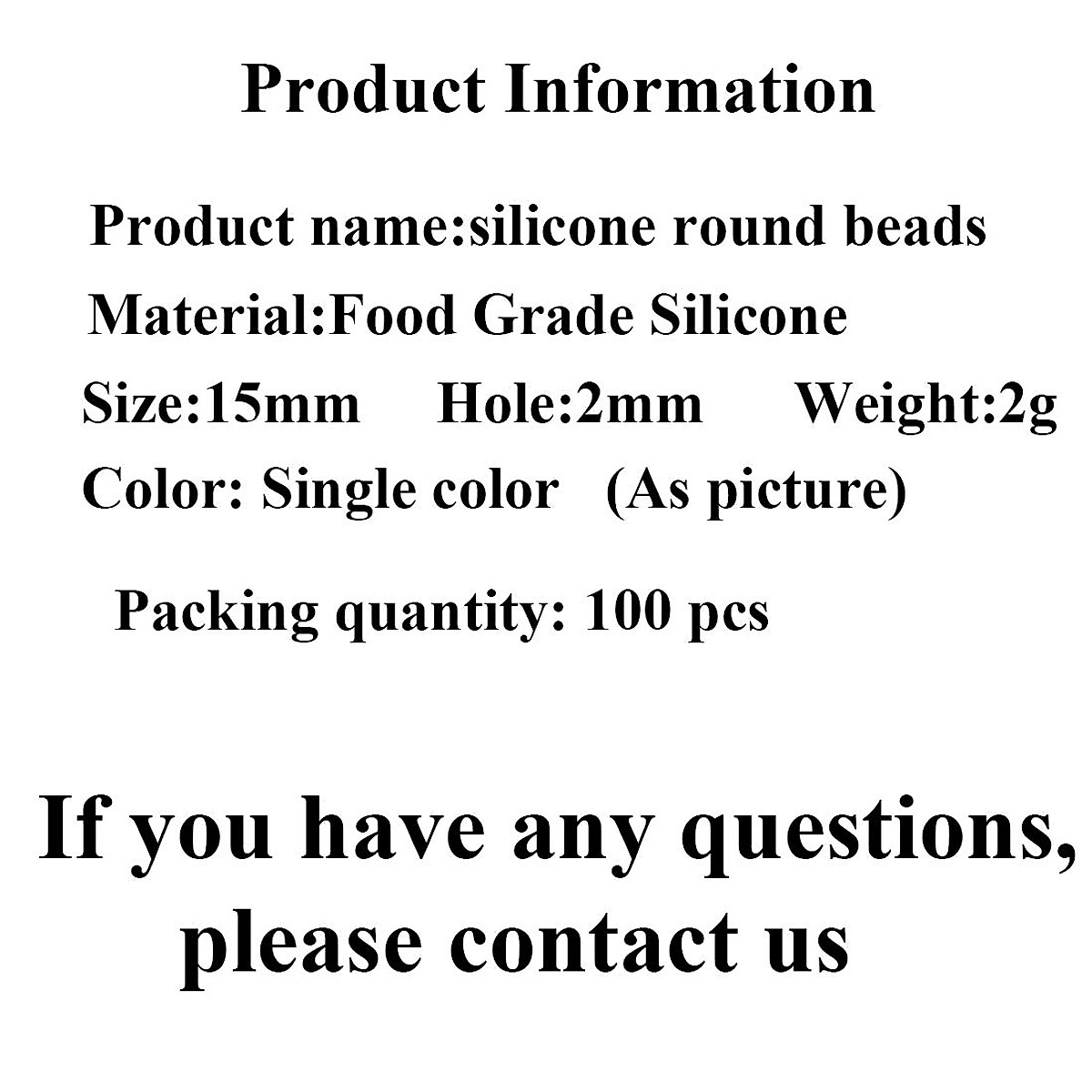 100pcs Dim Gray Color Silicone Round Beads Sensory 15mm Silicone Pearl Bead Bulk Mom Necklace DIY Jewelry Making Decoration