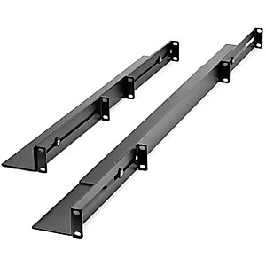 StarTech.com 1U 19 inch Server Rack Rails - 24-36 inch Adjustable Depth - Universal 4 Post Rack Mount Rails - Network Equipment/Server/UPS Mounting Rail Kit HPE ProLiant Dell PowerEdge (UNIRAILS1UB)