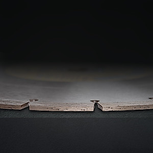 Delta Diamond Cougar HS 12 inch Diamond Blade, Premium, Segmented, General Purpose Dry or Wet Cutting of Concrete, Block, Paver, Brick (12" X 1"-20mm Arbor)