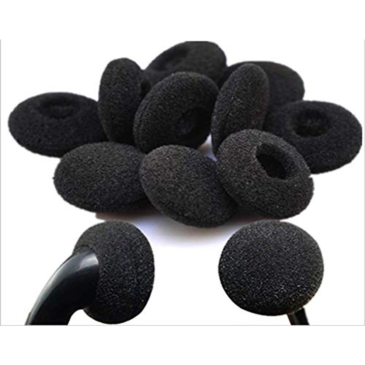 Zotech 50 Pack Foam Earbud Earpad Ear Bud Pad Replacement Sponge Covers for Airpods iPod iPhone Itouch Ipad Headsets