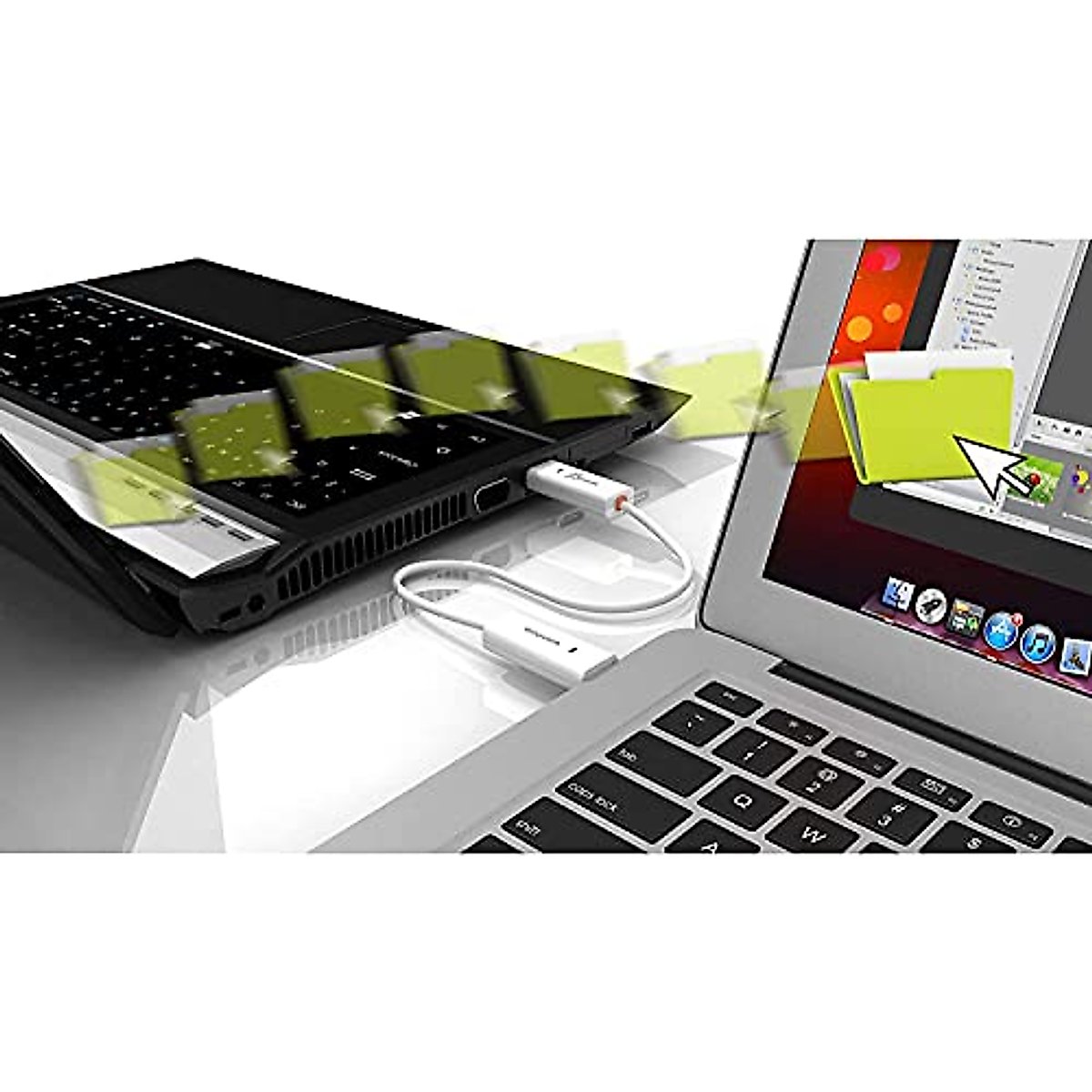 j5create JUC400 Data, Keyboard, and Mouse Sharing/Transfer USB Cable Transfer Data Between Mac and Windows [Wormhole Switch]