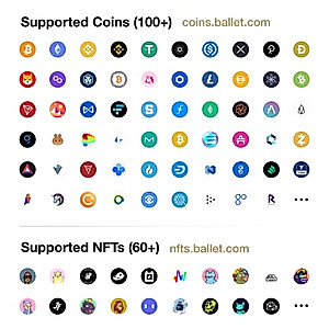Ballet REAL Bitcoin, Gold Edition - The Easiest Crypto Cold Storage Card, Cryptocurrency Hardware Wallet with Multicurrency and NFT Support (Single)