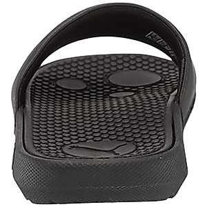 PUMA womens Cool Cat Slide Sandal, Puma Black-rose Gold, 9 US