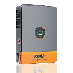 PowMr 10000W Single Split Phase Solar Inverter 48V DC to 100V AC~240V AC, 10KW Off-Grid Pure Sine Wave Hybrid Inverter with 200Amp MPPT Charge Controller, Work with 48V Lead Acid and Lithium Battery
