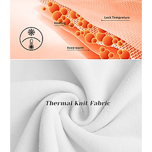 Zengjo Thermal Turtleneck Women Cold Weather(Off White,M)