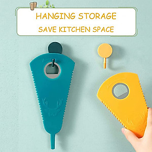 Jar Opener, 4 in 1 Multi Function Can Opener Kit, Non-Slip Bottle Opener for Weak,Senior, Arthritis Hands,2 Packs (Blue+Yellow)