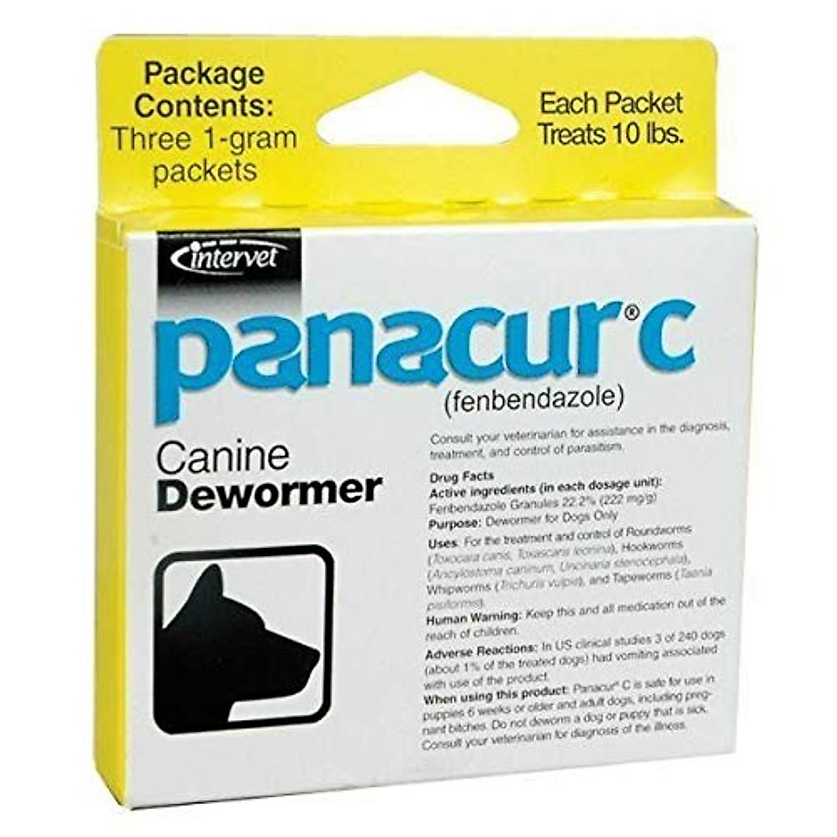 Canine Dewormer Three 1-Gram Packets
