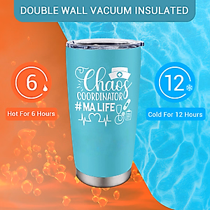 Louasedh Medical Assistant Gifts for Women, Medical Assistant Christmas Gifts, Gifts for Medical Assistants, Ma Appreciation Gifts, Best Medical Assistant Gifts 20 oz Tumbler