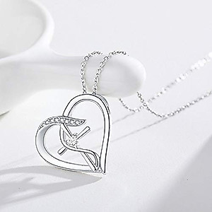 CHENGHONG Cross Necklace for Women 925 Sterling Silver Heart Infinity Faith Pendant Necklace Cross Jewelry Gifts for Girls Men