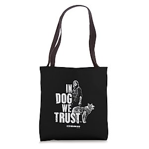 The Walking Dead Daryl Dixon In Dog We Trust Tote Bag