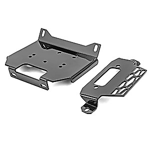 WeiSen Winch Mount Plate Bracket Kit Compatible with 2014-2019 Polaris RZR 900/1000/XP Turbo & General 1000 EPS