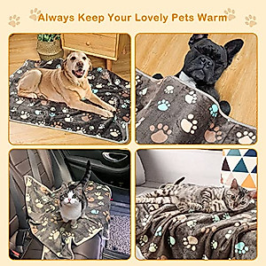 3 Pack Dog Blanket Soft Warm Flannel Cat Blanket, Great Pet Throw for Cats,Puppy,Small Medium Large Dog, 30 x 20 Inches