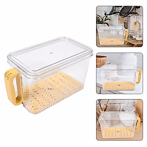 Box Food Containers Kitchen Fresh Container Fridge Toast Canister Toast Containers for Fridge Bread Storage Keeper Fridge Sealing Case Bread Holder Fruit Plastic Kitchen Supplies