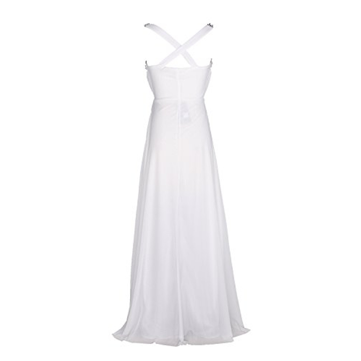 Conail Coco Women's Elegant Royal Formal Dresses Wear Long Wedding Party Gowns (6030White,L)