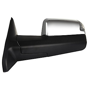 LSAILON Tow Mirrors Towing Mirrors Fit for 2011-2016 for Dodge for Ram 1500/2500/3500 with Left and Right Side Power Control Heated with Turn Signal Light Puddle Light Chrome