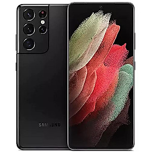Samsung Galaxy S21 Ultra 5G, US Version, 256GB, Phantom Black for Verizon (Renewed)