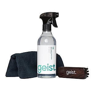 Geist. Rapid Leather & Vinyl Cleaner 500 ml / 16.75 fl.oz Cleaning Brush + Microfibre Cloth | for Car Interior, Furniture, Bags, Shoes