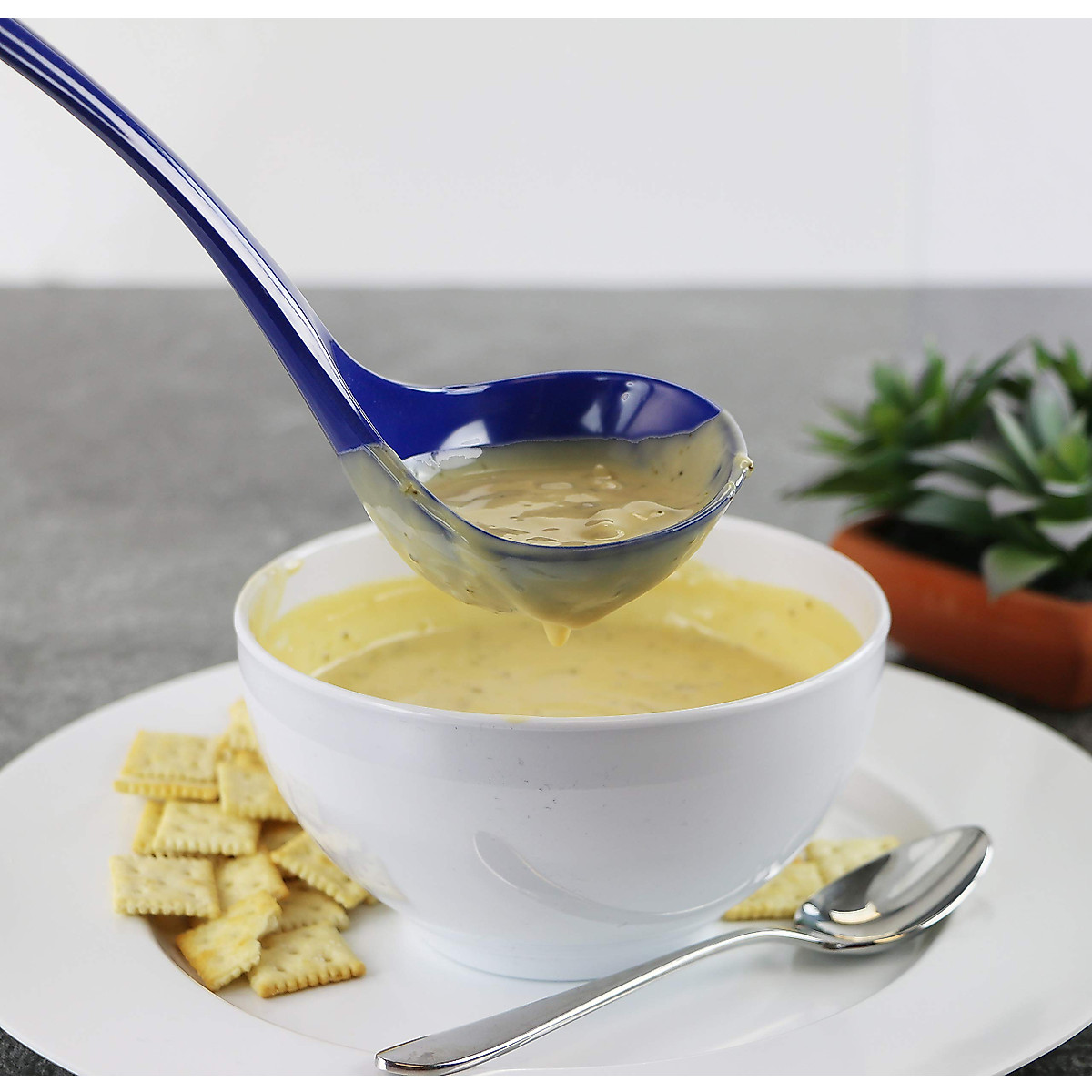 Calypso Basics by Reston Lloyd Melamine Utensil Set, 4-Piece, Indigo (81705)