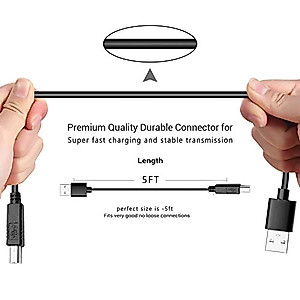Love your yy Replacement USB Cable Power Cord for Blue Snowball MIC Microphone (Black)