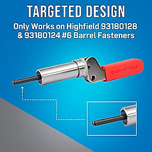 Jonard Tools TTBW-158 Steel Barrel Fastener Plunger Tool for Water Utility Fasteners with 0.158” Inside Diameter