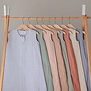 mushie Baby Wearable Blanket | 100% Organic Cotton Muslin | Sleeping Bag for Infants (Fog)