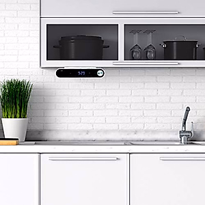 Tyler Bluetooth Under The Cabinet Universal Wireless Music System, Kitchen Clock Radio, FM Radio, Digital Clock, Hands Free Speakerphone, LED Work Surface Lighting - White (TKS2-WH)