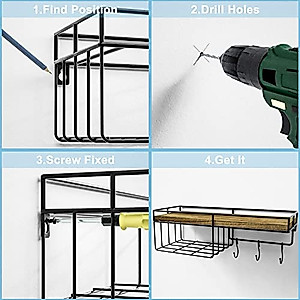 Alsonerbay Floating Shelves Wall Shelves for Bedroom Living Room, Wall Mounted Bathroom Shelves Decor Shelf Set of 2