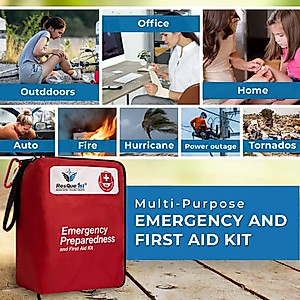 First Aid Kit for Home and First Aid Kit for Car - Travel First Aid Kit and Camping Gear - Travel Size Hiking First Aid Kit and First Aid Bag - Emergency Preparedness Items and First Aid Kit Survival