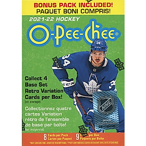 2021/22 Upper Deck O-Pee-Chee OPC NHL Hockey Blaster box (9 pks/bx)