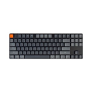 Keychron K1 SE, 87 Keys Ultra-Slim Wireless Bluetooth/USB Wired Mechanical Keyboard with RGB LED Backlit, Hot Swappable Low-Profile Gateron Mechanical Brown Switch Compatible with Mac Windows