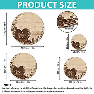 MUCHNEE Personalized Wedding Guest Book Alternative, Customized Decoration Idea for Weddings Engagement Elegant Party, Rustic Guestbook Wood Love Sign with Custom Name Ceremony Date & Family Name