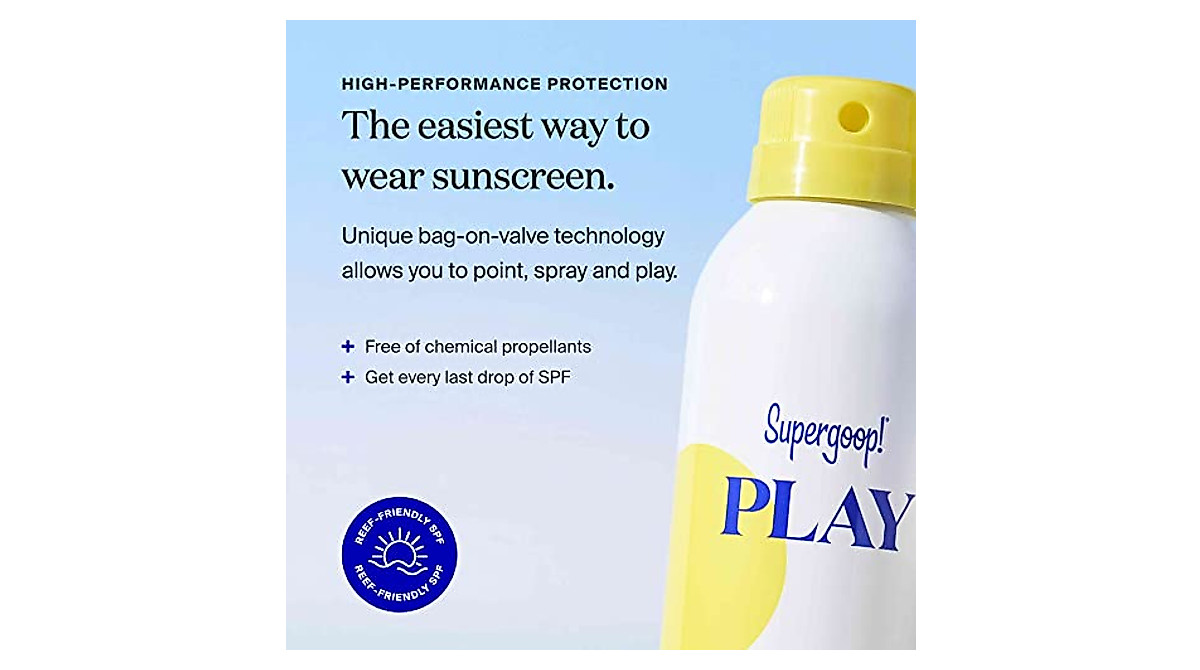 Supergoop! PLAY SPF 30 Sunscreen Spray - Active & Reef-Friendly