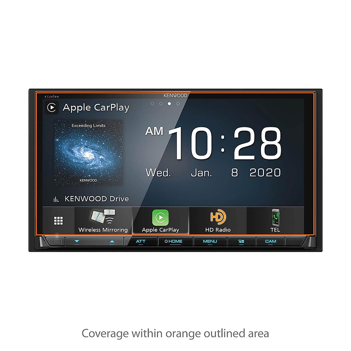 BoxWave Screen Protector Compatible with Kenwood Excelon DMX907S - ClearTouch Anti-Glare (2-Pack), Anti-Fingerprint Matte Film Skin for Kenwood Excelon DMX907S