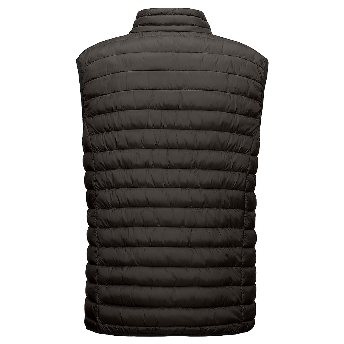 Little Donkey Andy Men's Lightweight Puffer Vest Warm Thermal Sleeveless Jacket for Golf Casual Travel Slate Brown L