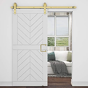 National Hardware N700-105 Troy Pull Handle, Interior Sliding Barn Door Hardware, 8-Inches, Brushed Gold