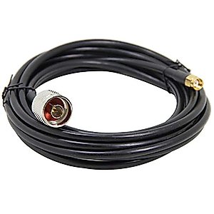 Ultra Low Loss Coax Cable 10ft, Ancable N Male to RP-SMA Male Coaxial Extension Cable for Yagi TP-Link 2.4Ghz Omni Antenna, APs, WiFi and WiFi and ALFA Extender/Transceiver/Repeater/Router/Amplifier
